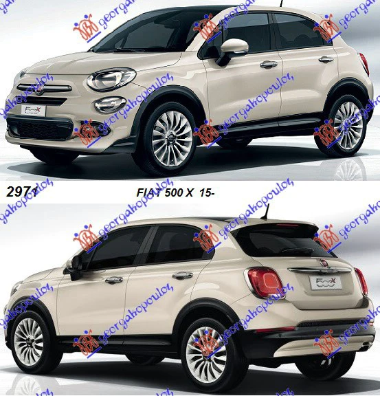 FIAT 500 X 15-19, Online prodaja karoserijskih auto delova i opreme ...