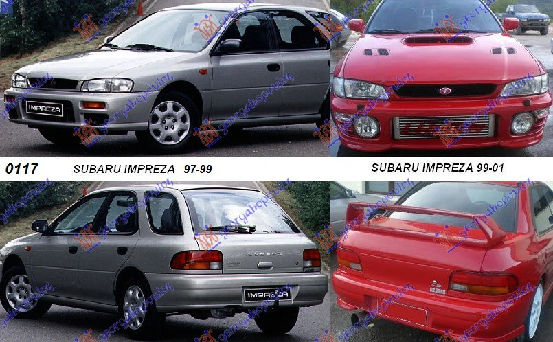 SUBARU IMPREZA 97-01, Online prodaja karoserijskih auto delova i opreme ...