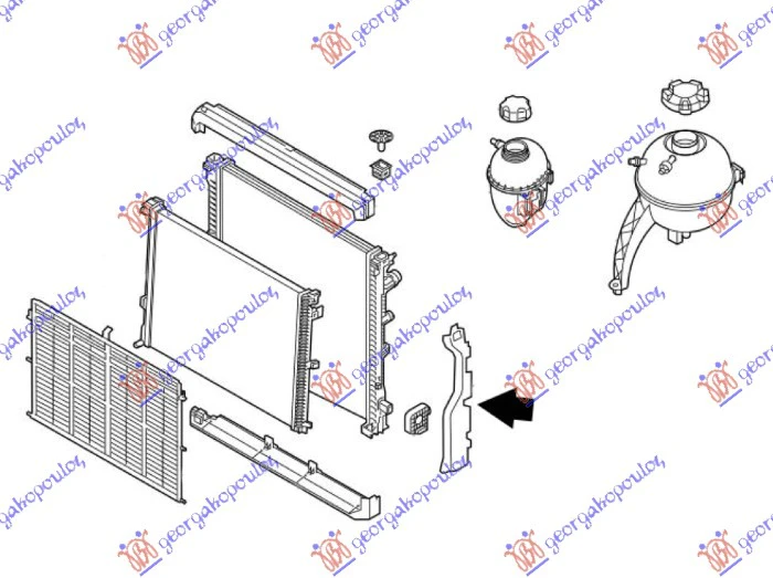 DRZAC HLADNJAKA VERTIKALNI PLASTICNI, Online prodaja karoserijskih auto ...