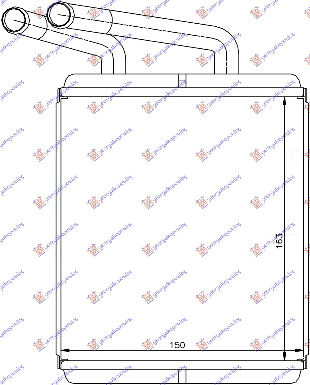 GREJAC KABINE (163x150x42), Online prodaja karoserijskih auto delova i ...